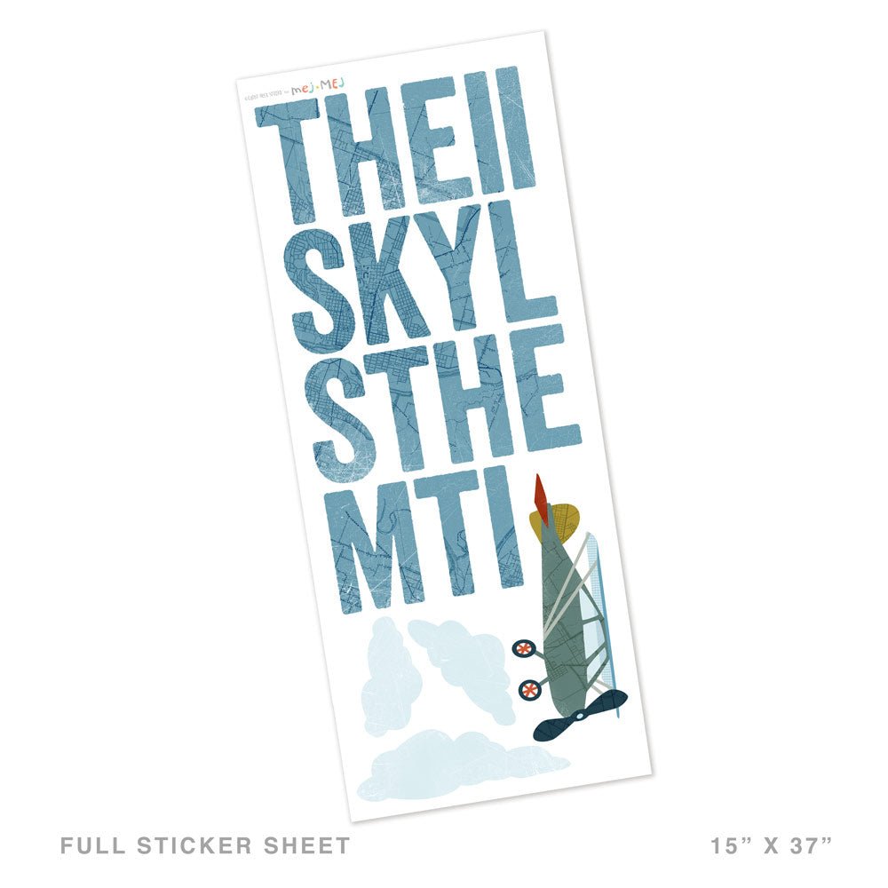 Sky Is The Limit • Peel-and-Stick Wall Decals – Mej Mej