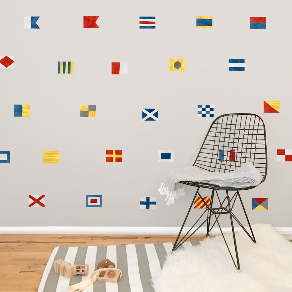 Nautical Flags • Peel-and-Stick Wall Decals – Mej Mej