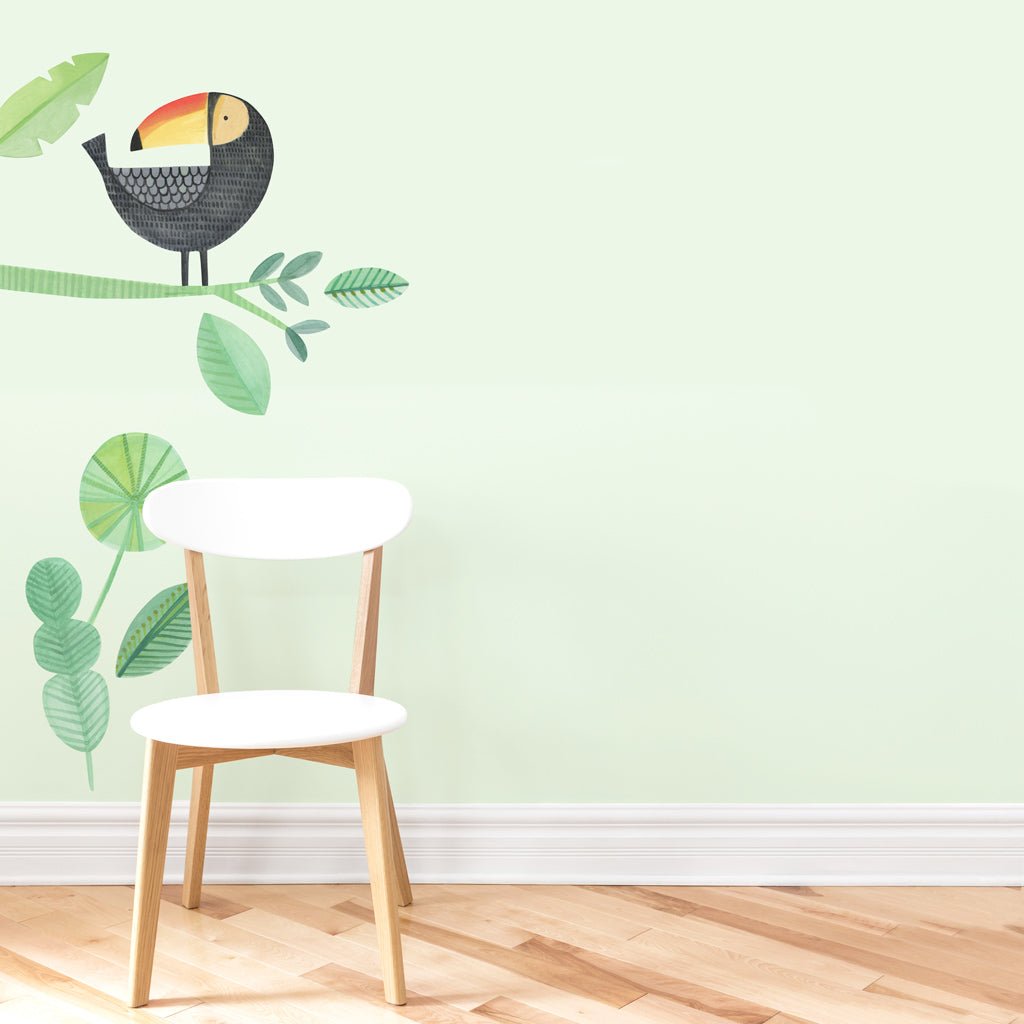 Modern Jungle Toucan Kit • Peel-and-Stick Wall Decals – Mej Mej