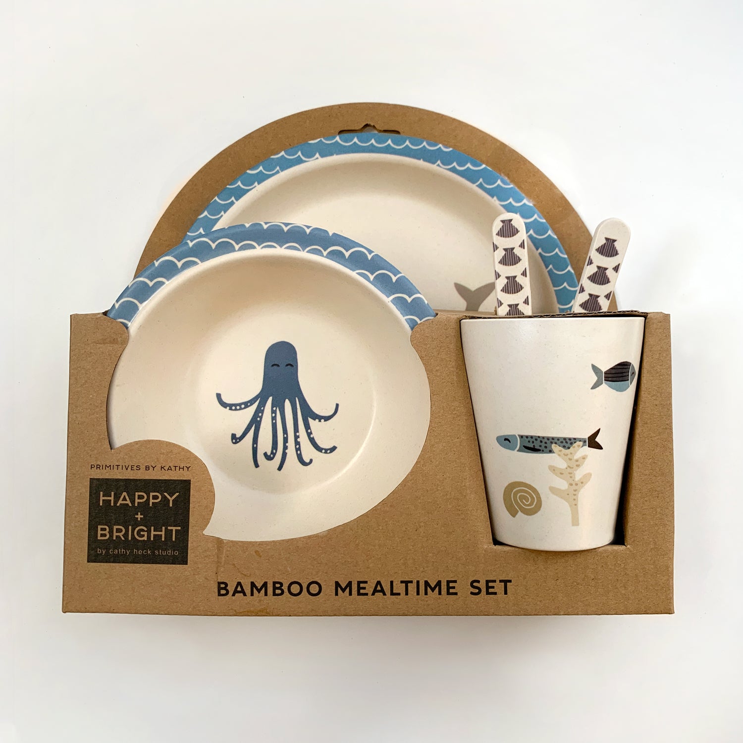 Under The Sea Bamboo Mealtime Dish Set – Mej Mej